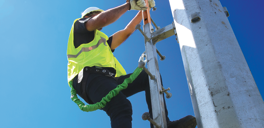 Climbing and Working Ladders for Utility Structures - All-Pro Threaded
